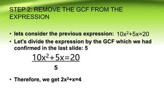 How To Factorize PPTX