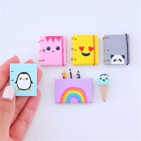 DIY Miniature Notebooks Complete Tutorial Is Up On YouTube Link In My Bio Miniatures