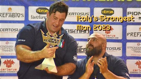 Italys Strongest Man 2023 Nicolas Cambi Youtube