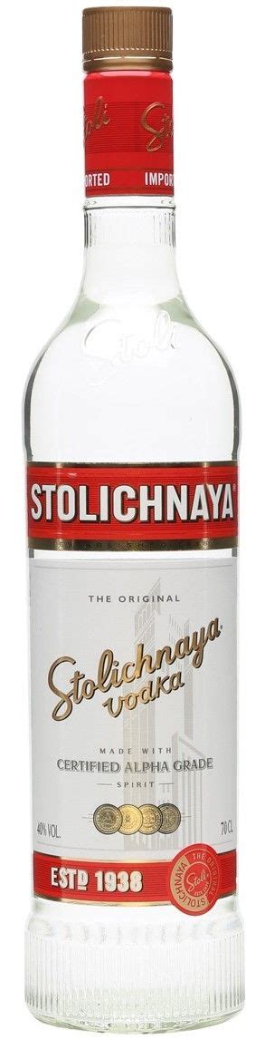 Stolichnaya Vodka 70cl Cellar 18 Fine Wine And Food