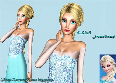 Icecreamgirl Sims Elsa Frozendisney Ts3 Sims