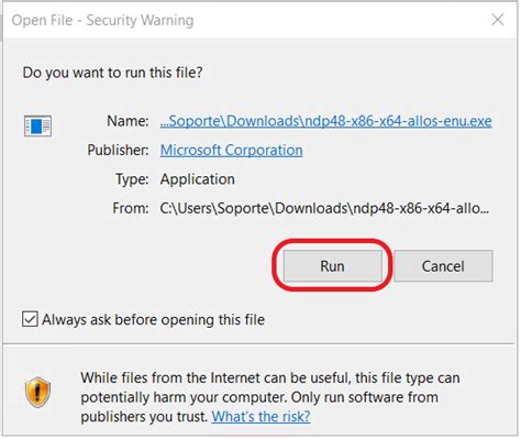 Actualización Microsoft NET Framework v modo básico
