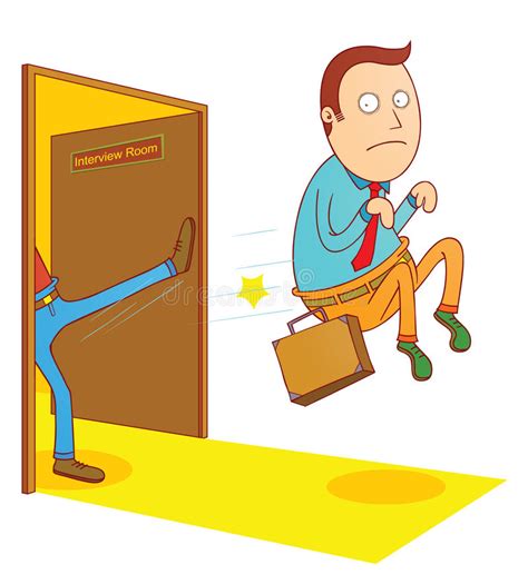 Failed Interview Stock Vector Illustration Of Foot Worker 40986744
