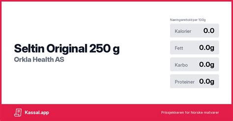 Seltin Original 250 G Kassalapp®