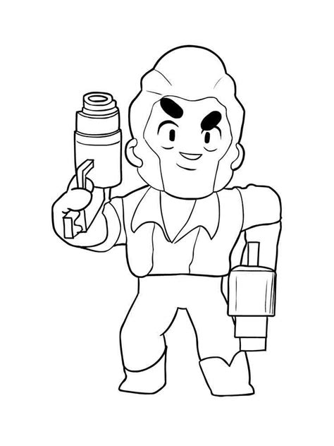 Colt Brawl Stars Coloring Pages