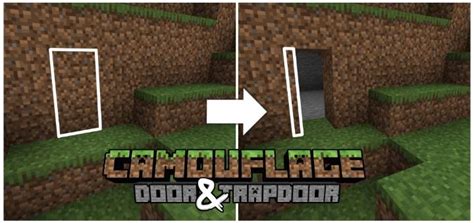 Camouflage Door And Trapdoor Gallery Minecraft Bedrock Addons