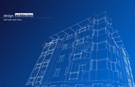 Side View Of Simple Cubic Structure Of The Residence Building Stock