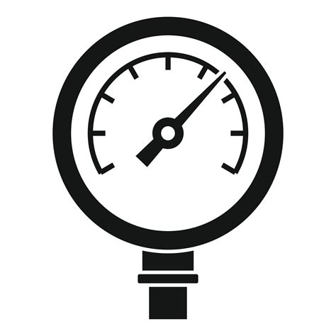 Medir El Icono Del Manómetro Vector Simple Presion Del Gas 15109627
