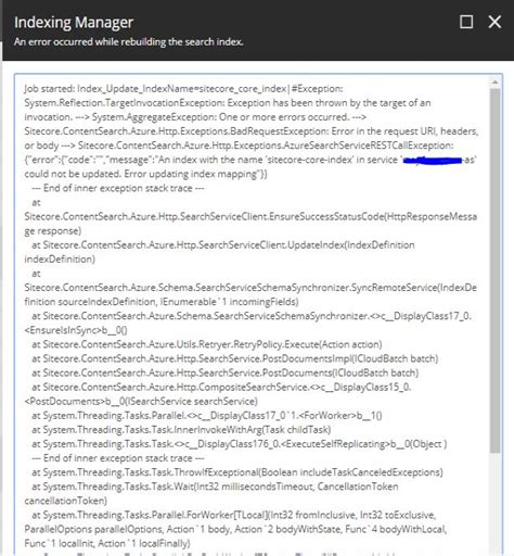 Indexing Sitecore Core Index Rebuild At Azure Search For Sitecore 90