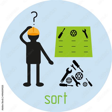 5 S Sort Vector Illustration Of The 5 C System Including Sort Set