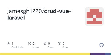 GitHub Jamesgh1220 Crud Vue Laravel