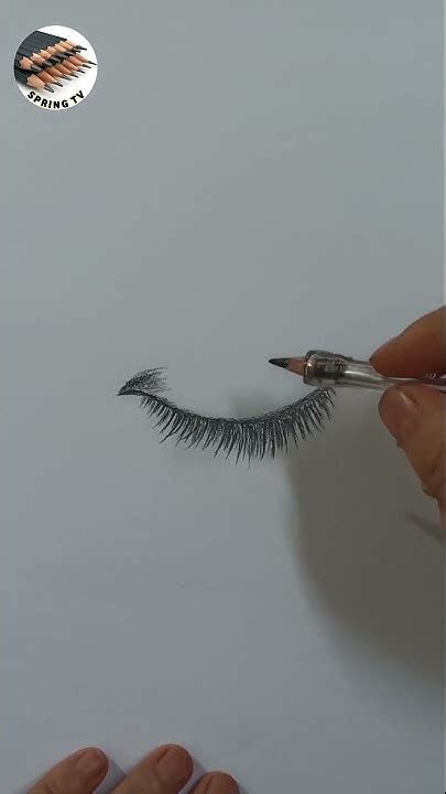 How To Draw A Closed Eye With A Pencilكيف ترسم عين مغمضه بقلم الرصاص