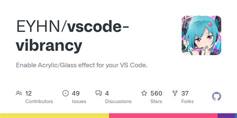 Github Eyhnvscode Vibrancy Enable Acrylicglass Effect For Your Vs