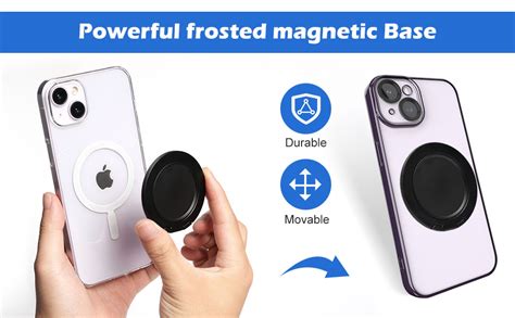 Gcqoo Magnetic Phone Ring Holder For Popsocket Kickstand