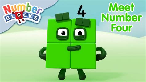 Numberblocks All About Number Four Learn To Count Youtube