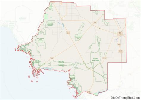Map Of Levy County Florida Địa Ốc Thông Thái