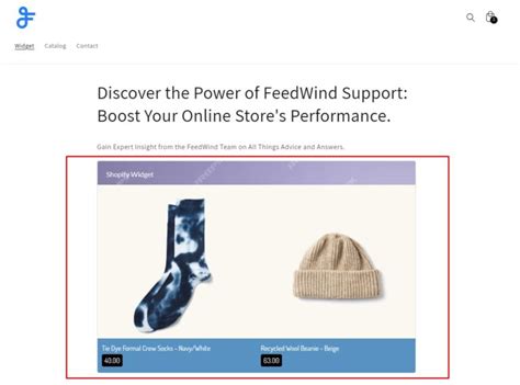 Add A Custom Shopify Html Widget To Your Website Feedwind Support