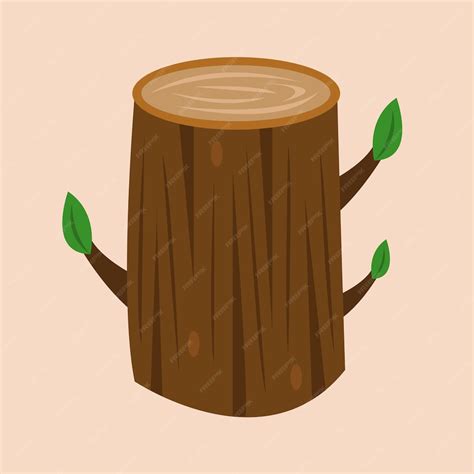 Premium Vector Tree Trunk Wood Illustration