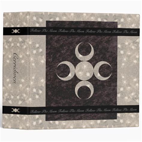 Prim Moon Design Book Of Shadows Lg Binder Zazzle