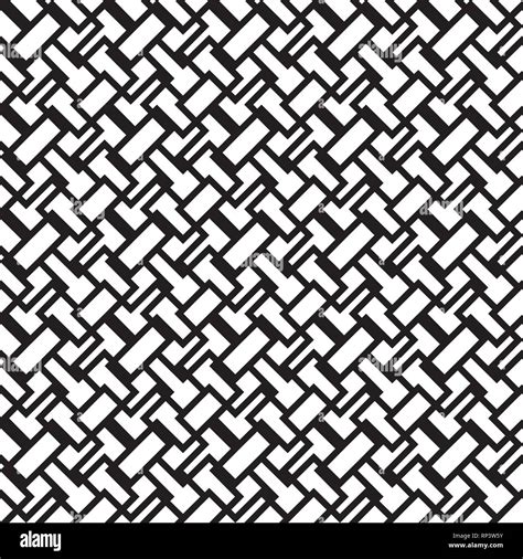 Abstact Seamless Pattern Zig Zag Line Texture Diagonal Line Black And White Ornament Stock