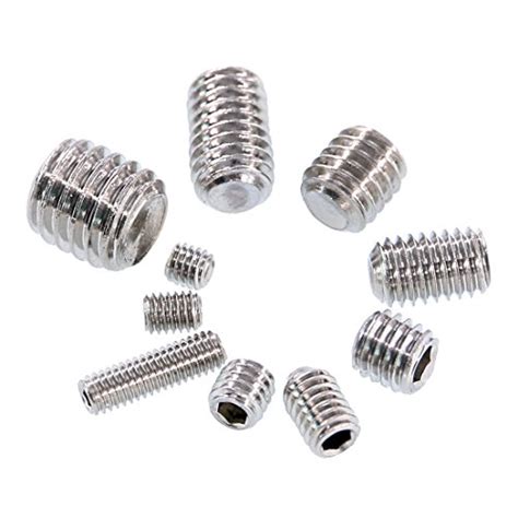 Swpeet 350 Pcs Stainless Steel Allen Head Socket Hex Grub Screw