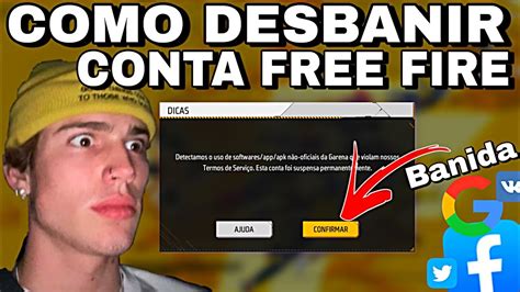 ATUALIZADO COMO DESBANIR CONTA DO FREE FIRE BANIDA PERMANENTE COMO TIRAR O BAN DA CONTA