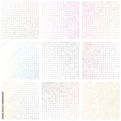 Set Of Geometric Backgrounds Abstract Gradient Patterns From Small
