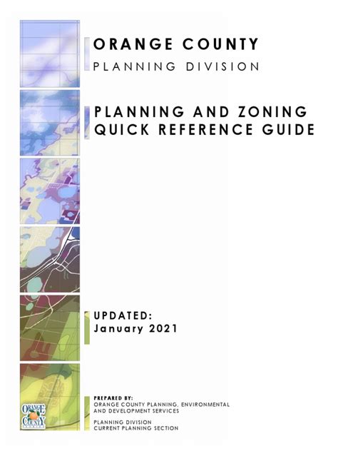 Orange County Planning And Zoning Quick Reference Guide Pdf Zoning