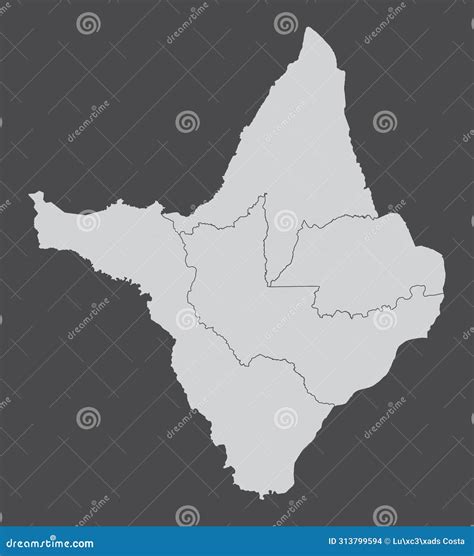 Amapa Administrative Map Stock Vector Illustration Of Macapa 313799594