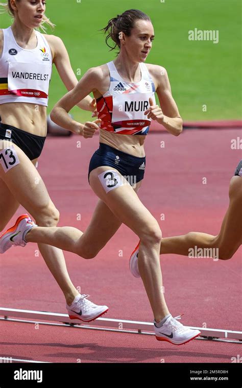 Laura Muir Gbr Competing In The Womens 1500 Metres Heats At The 2020