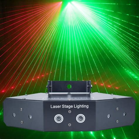 Rgb 6 Lens Scan Laser Light Linear Beam Effect Scanning Laser Light