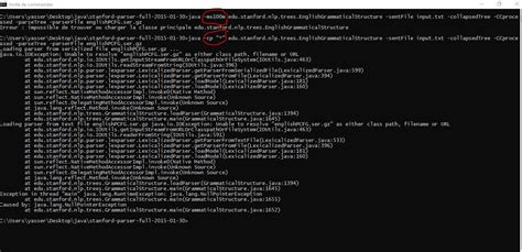 Nlp I Want To Use Stanford Parser Full 2015 01 30 In Java Command