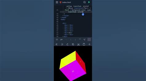 Cube 3d Rotating With Coding Besiccoding Coding Python Javascript Java Html Youtube