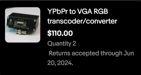Wakaba Component To Vga Transcoder In Stock Again Rcrt