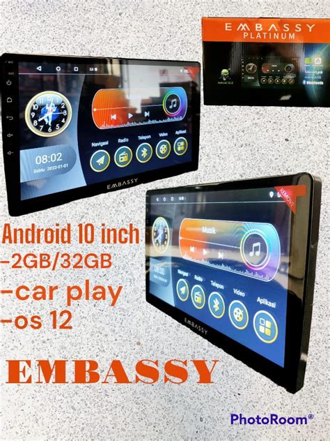 Head Unit Android Double Din Embassy 10 Inch Venus Lazada Indonesia