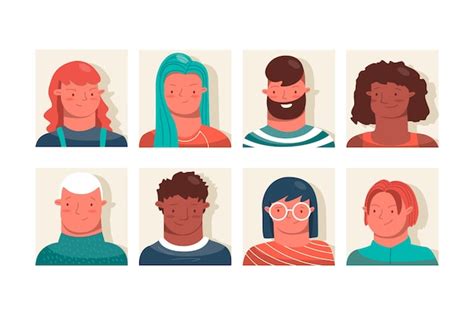 사람들이 아바타의 팩 무료 벡터