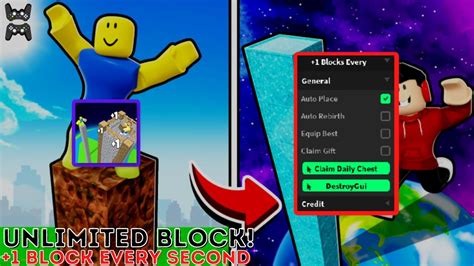 Script 1 Block Every Second Pastebin Auto Place Block Unlimited Block