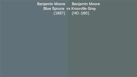 Benjamin Moore Blue Spruce Vs Knoxville Gray Side By Side Comparison