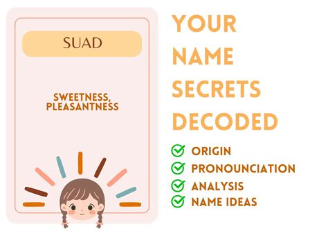 Suad Islamic Girl Name Meaning And Pronunciation