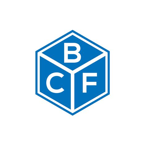 bcf letter logo design on black background bcf creative initials