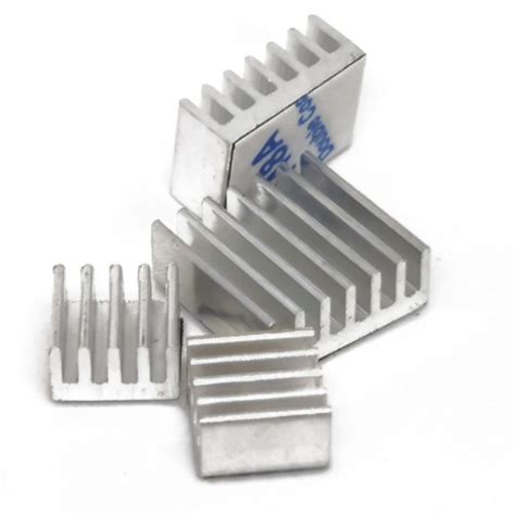 mikrobot set of 4pc heatsinks for raspberry pi 4b with thermally