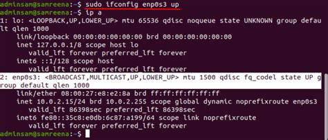 Ubuntu Activer Et D Sactiver L Interface R Seau