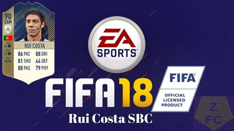 Fifa 18 Rui Costa Sbc Youtube
