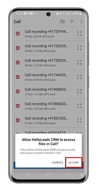 auto attachment of call recordings helloleads crm