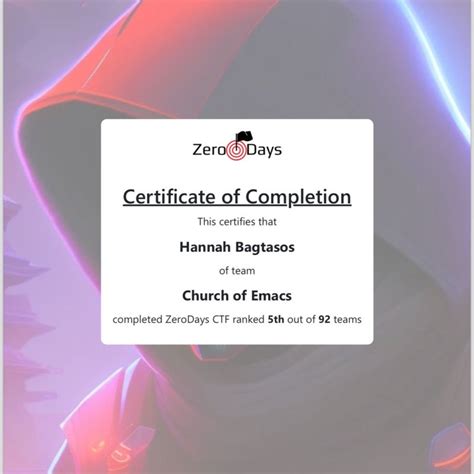 Hannah Bagtasos On Linkedin We Had A Blast Zerodays Ctf This Was My