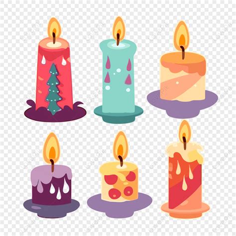 크리스마스 양초 벡터상표만화클립 아트 Png 일러스트 무료 다운로드 Lovepik