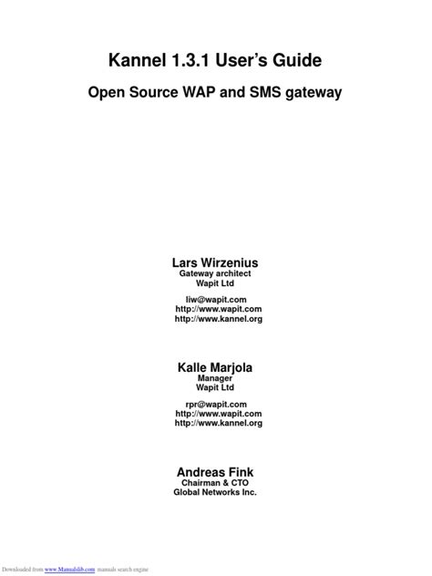 Wap And Sms Gateway Pdf Networking Internet And Web
