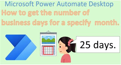 How To Get The Number Of Business Days For A Specify Monthpower