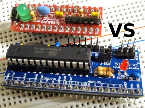 Ardweeny Vs Sippino Tiny Arduino Compatible Comparison Inductive