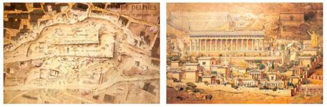Left Excavation Status At Delphi In November 1893 Right In 1894